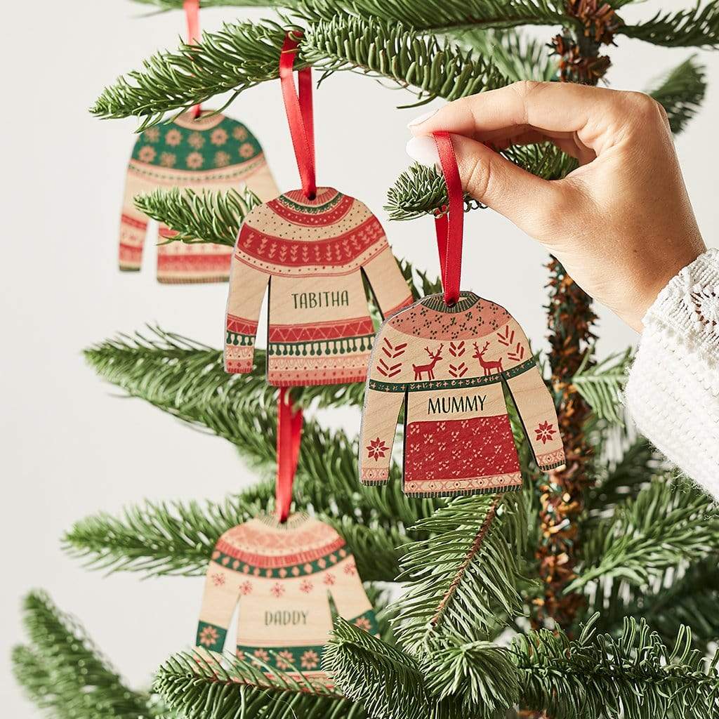 Personalised Christmas Jumper Bauble Set | Create Gift Love - Create ...