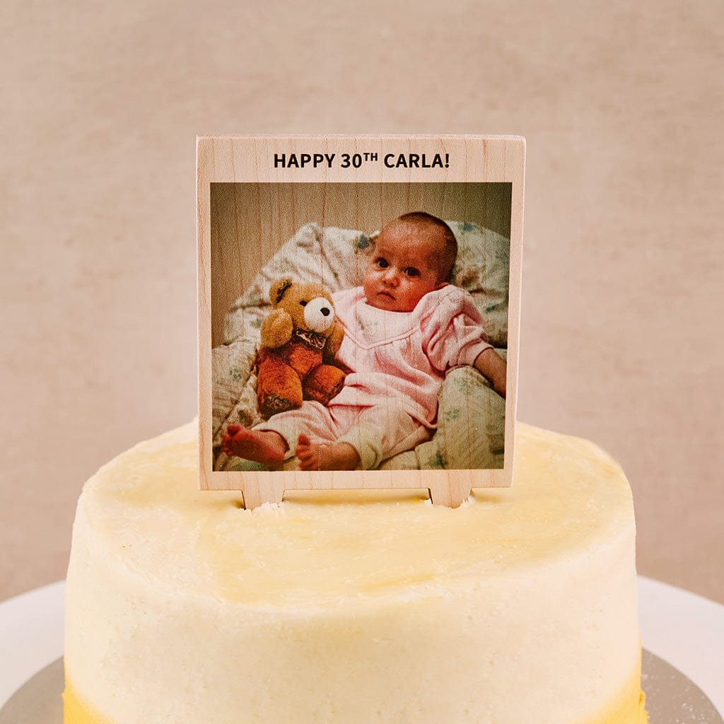 Personalised Cake Topper with Photo | Create Gift Love - Create Gift Love